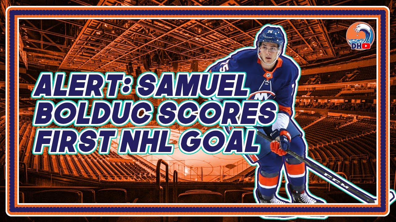 ALERT: Samuel Bolduc Scores 1st NHL Goal - YouTube