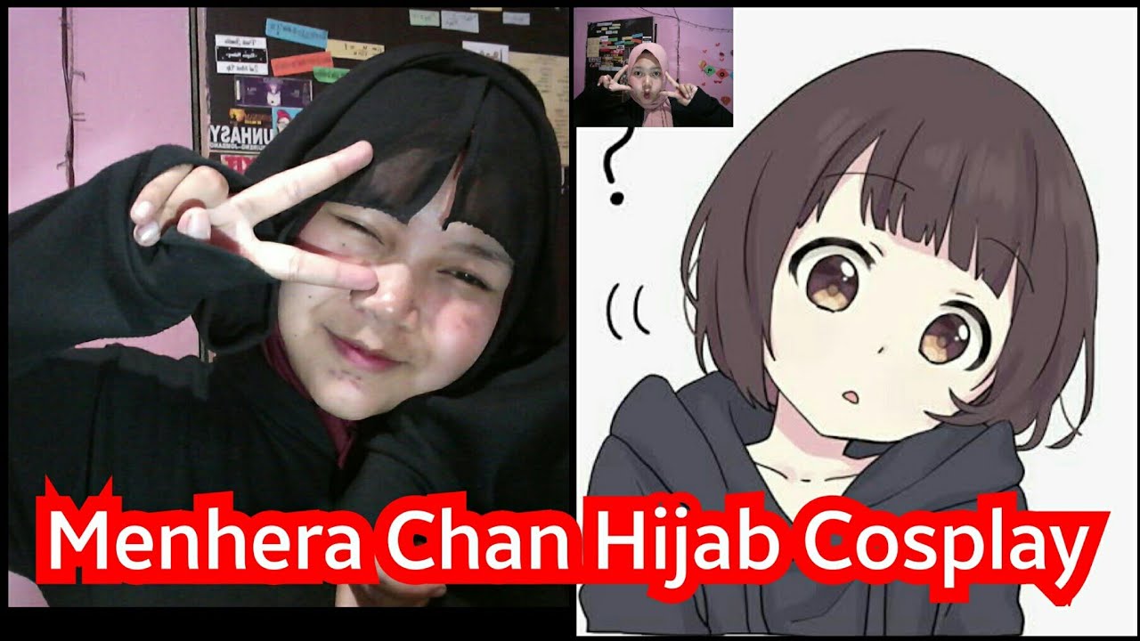 Menhera Chan Hijab Ver || Tutorial Hijab Cosplay (Cute Chara) - YouTube