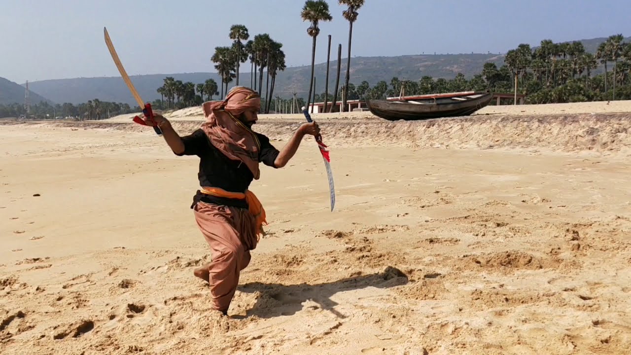 Rajput Talwar style . double sword's rotation by ...
