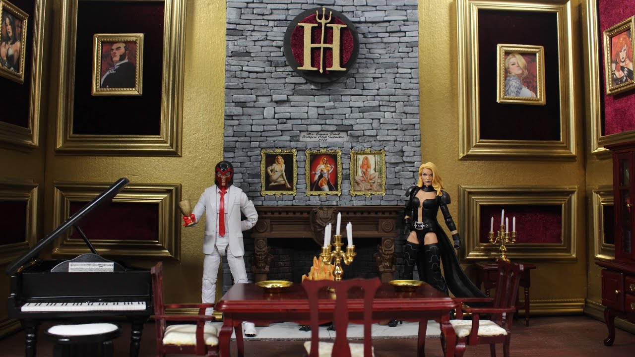 HELLFIRE CLUB DIORAMA FOR MARVEL LEGENDS HELLFIRE CLUB DISPLAY - YouTube