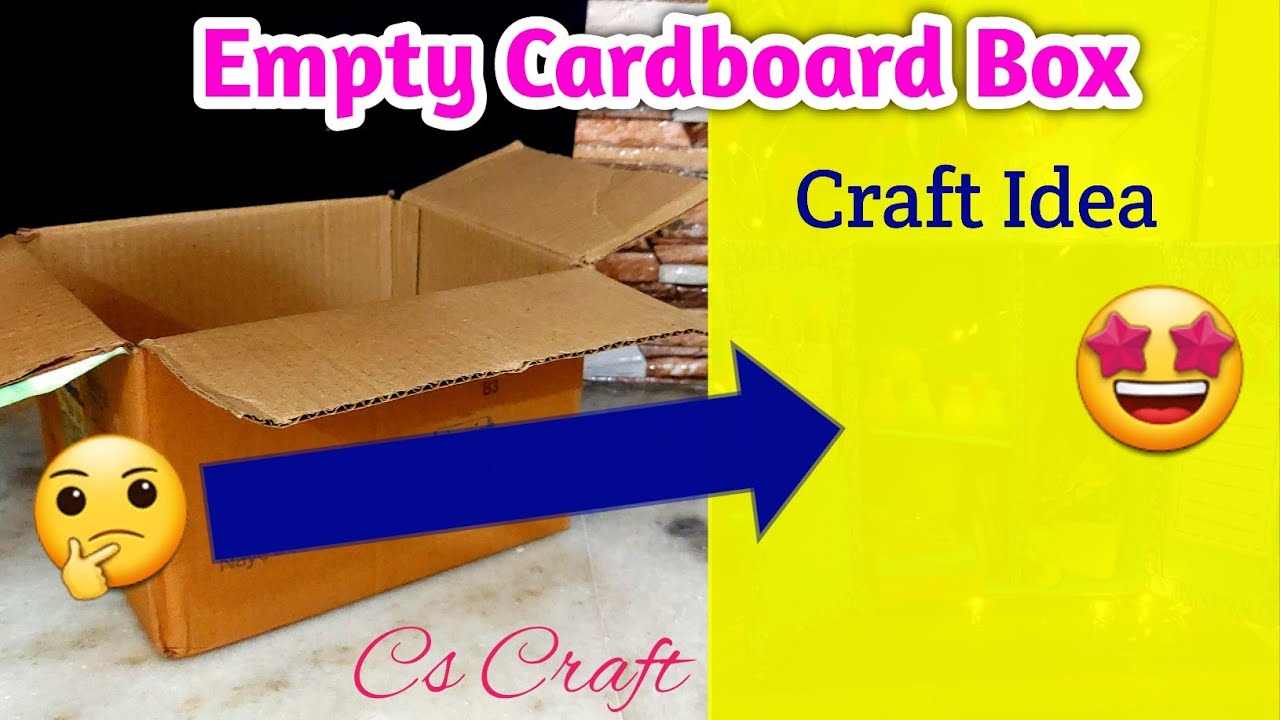 Empty cardboard box craft idea 🤩|cardboard box craft|diy desk organizer ...