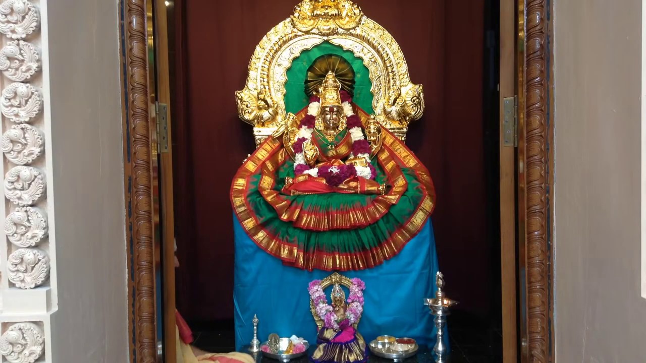 Evening Lalitha Sahasranamam on June 13, 2020 at Sri Sharadamba Temple ...