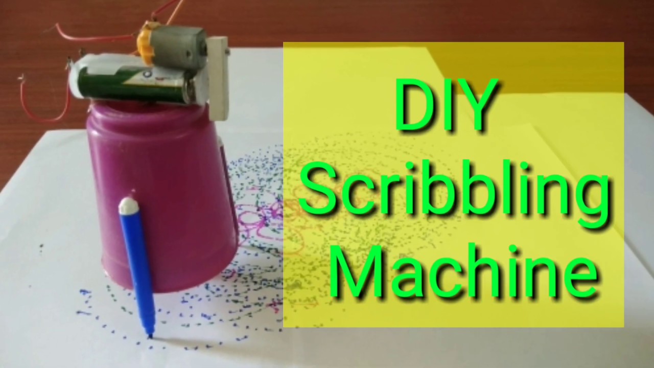 How to make a simple Drawing / Scrubbing Robot at home - YouTube