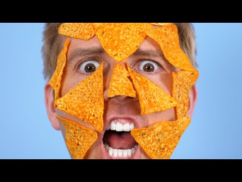 DORITOS GLUED ON FACE!