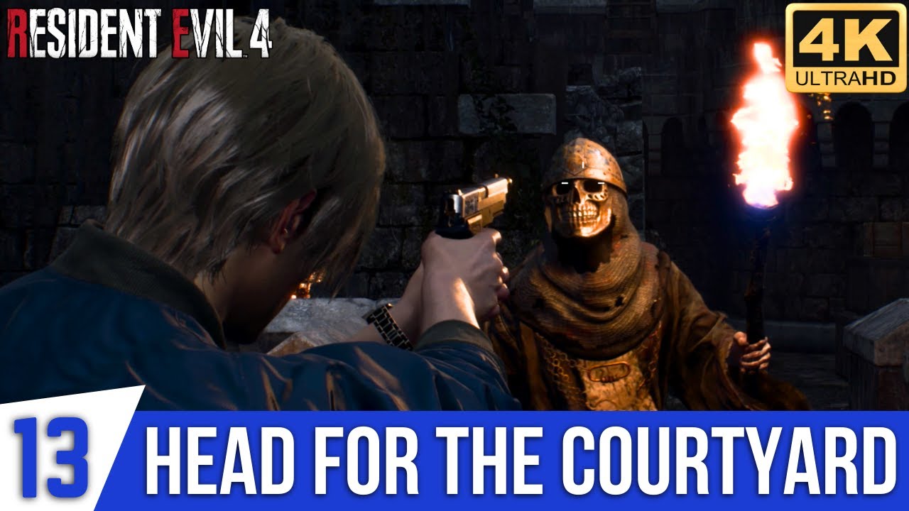 RESIDENT EVIL 4 REMAKE Gameplay Part 13 - Head For The Courtyard ...