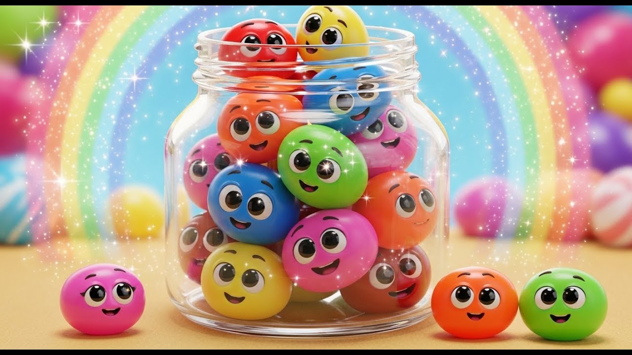 Colors in the Jelly Bean Jar 🍬🌈 | Learn Colors for Kids | Fun ...