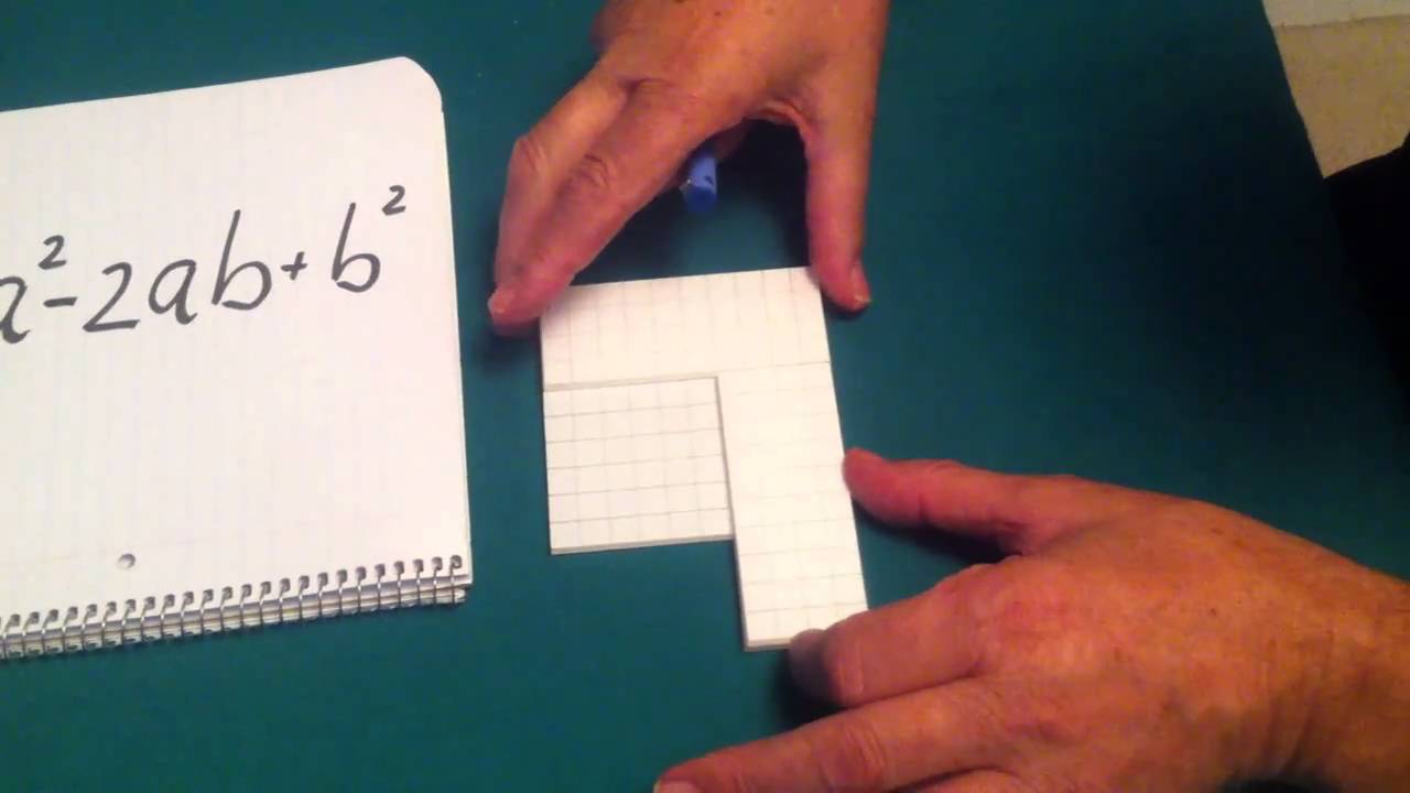 Visual proof of the Identity (a-b) square - YouTube