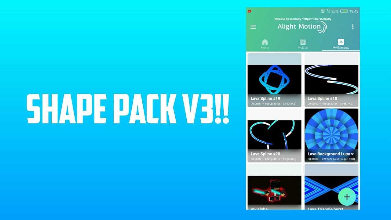 Shape pack V3! (Alight Motion only) - YouTube