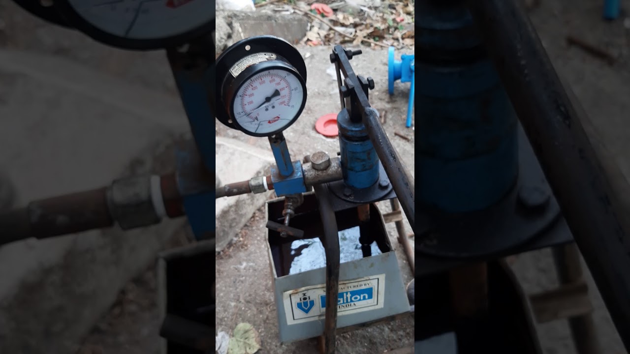 Testing of valves healthiness using hydrotester - YouTube