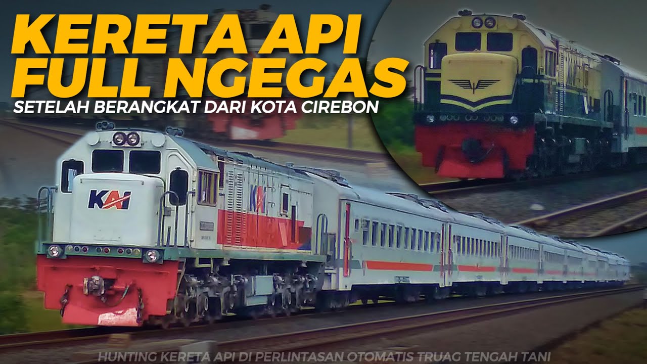 FULL THROTTLE‼️ Hunting Kereta Api di Perlintasan Otomatis Dawuan ...