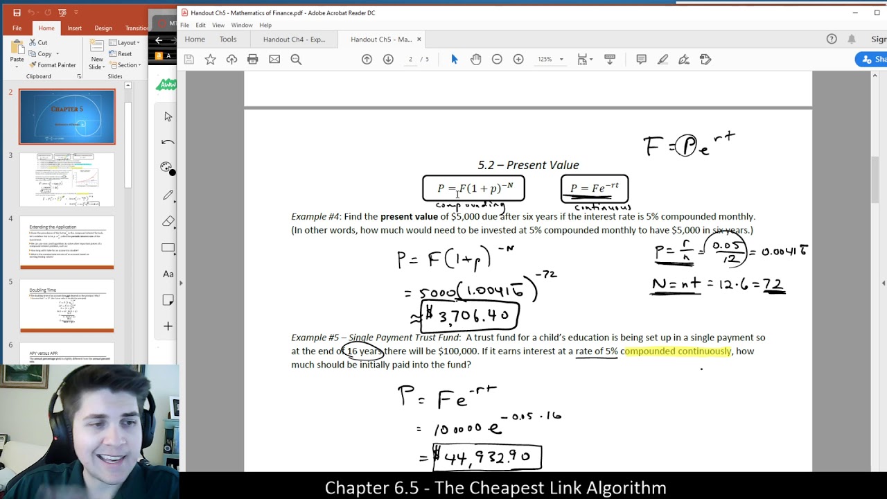 [Math 1053] Review on Compound Interest Formulas and Present Value ...