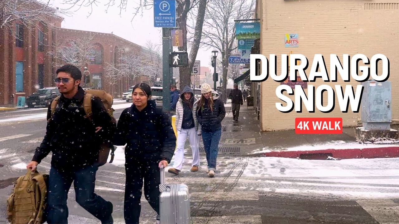 DURANGO 🏔️ Colorado Snow ☃️ Walk 4K 2024 - YouTube