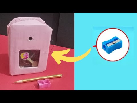 How to make pencil sharpener box with cardboard/Cute pencil box. - YouTube