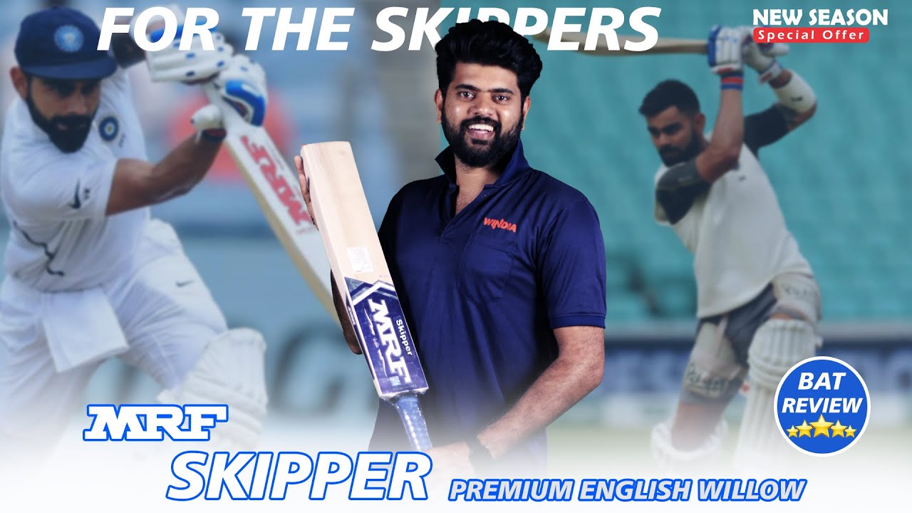 MRF SKIPPER - Premium ENGLISH WILLOW BAT | MRF BATS | BEST FOR ...