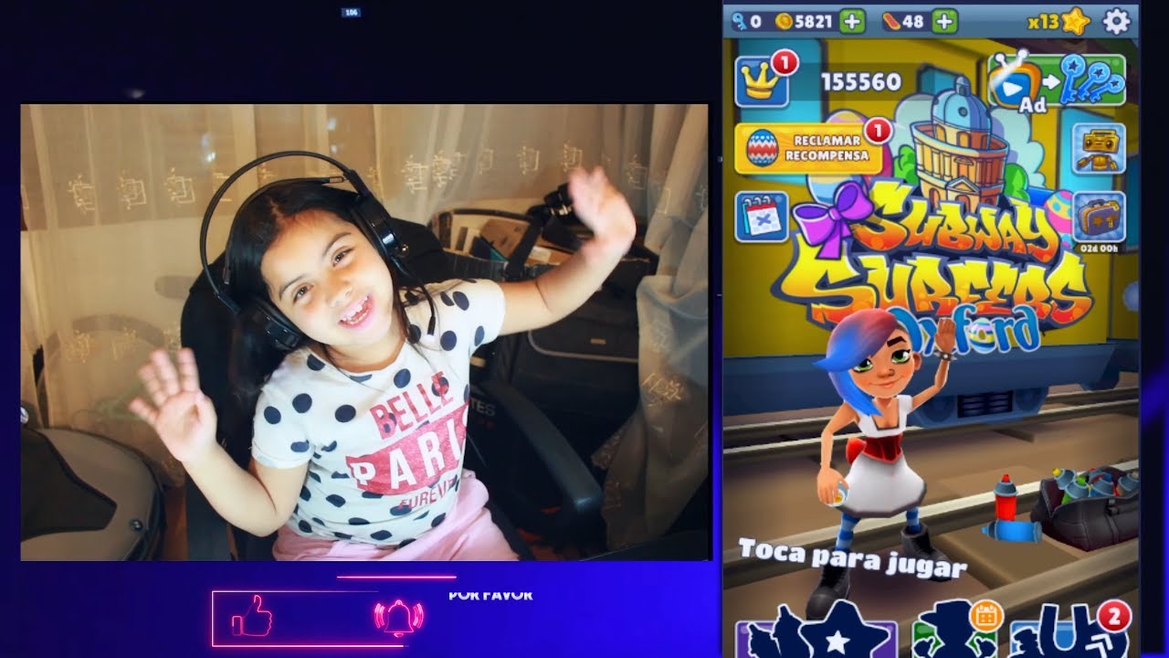 JUGANDO ANDROID GAMES EN PC SUBWAY SURF HILLARY CHANNEL 4K Game Videos ...
