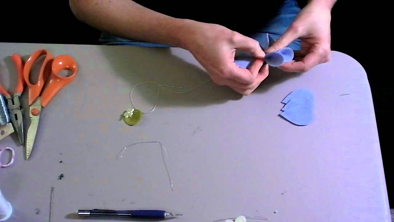 Felt Flower Demo for Round Petal Flower - YouTube