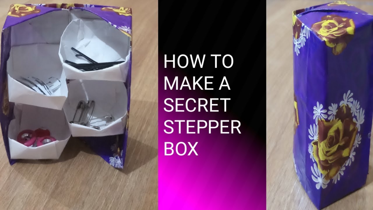HOW TO MAKE A SECRET STEPPER BOX - YouTube