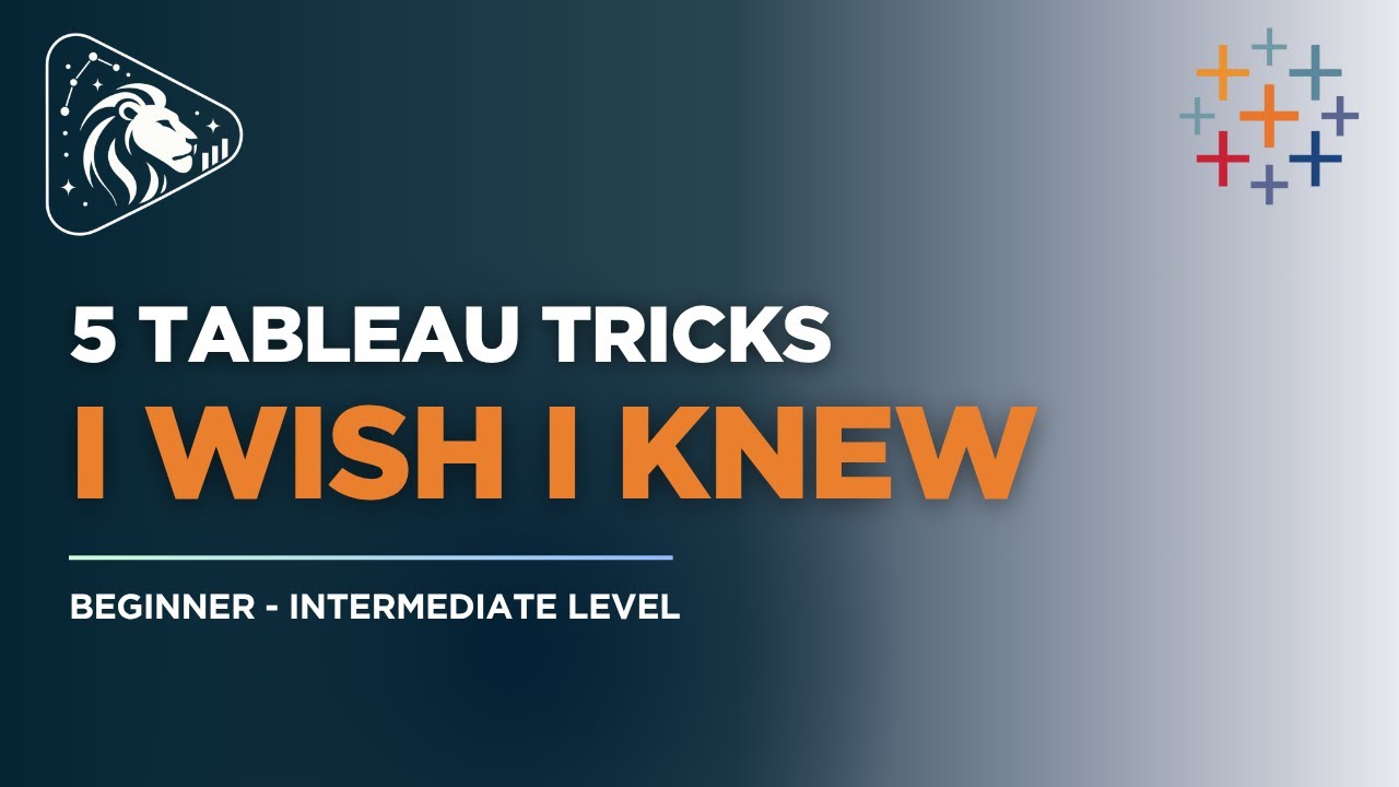 5 Beginner Tableau Tips I Wish I Knew as a New Data Analyst - YouTube