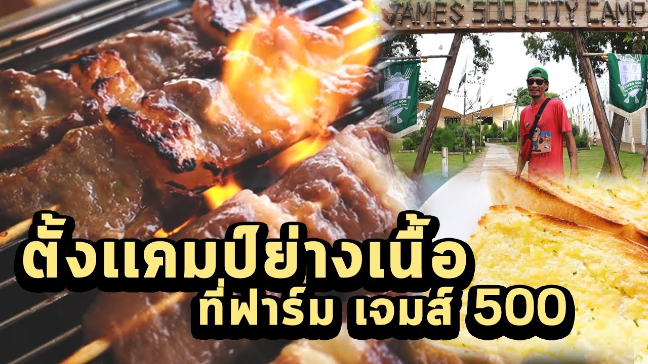 ตั้งเเคมป์เก็บผักย่างเนื้อที่ฟาร์ม James 500 city camp | ก้องทรงเอ ...