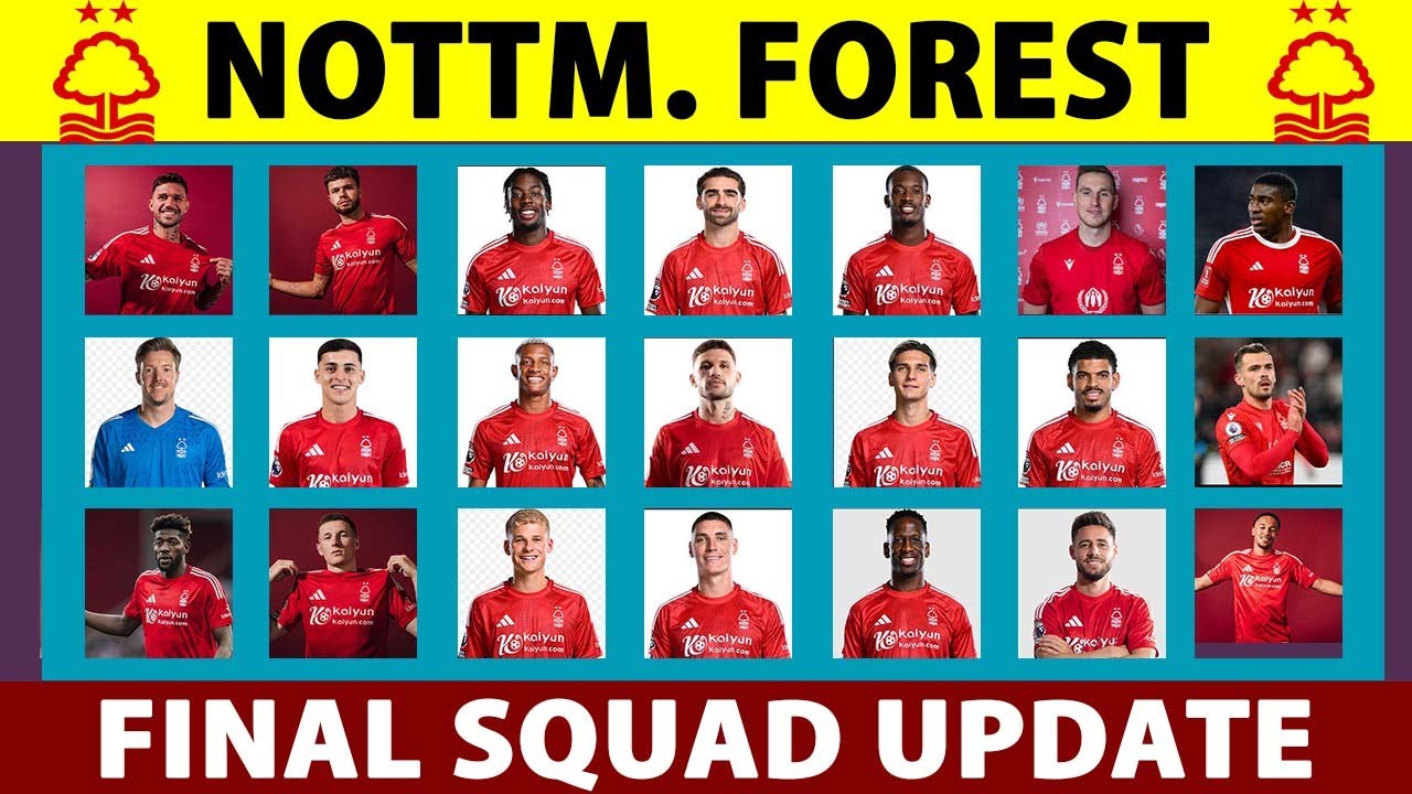 Nottingham Forest New And Final Squad Update 2025 || Nottingham Forest ...