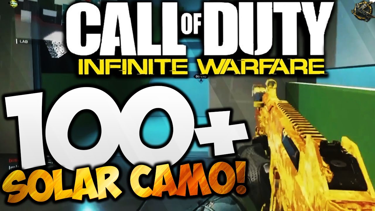 100+ KILLS w/ "SOLAR CAMO" ON INFINITE WARFARE! INSANE "LAVA CAMO ...