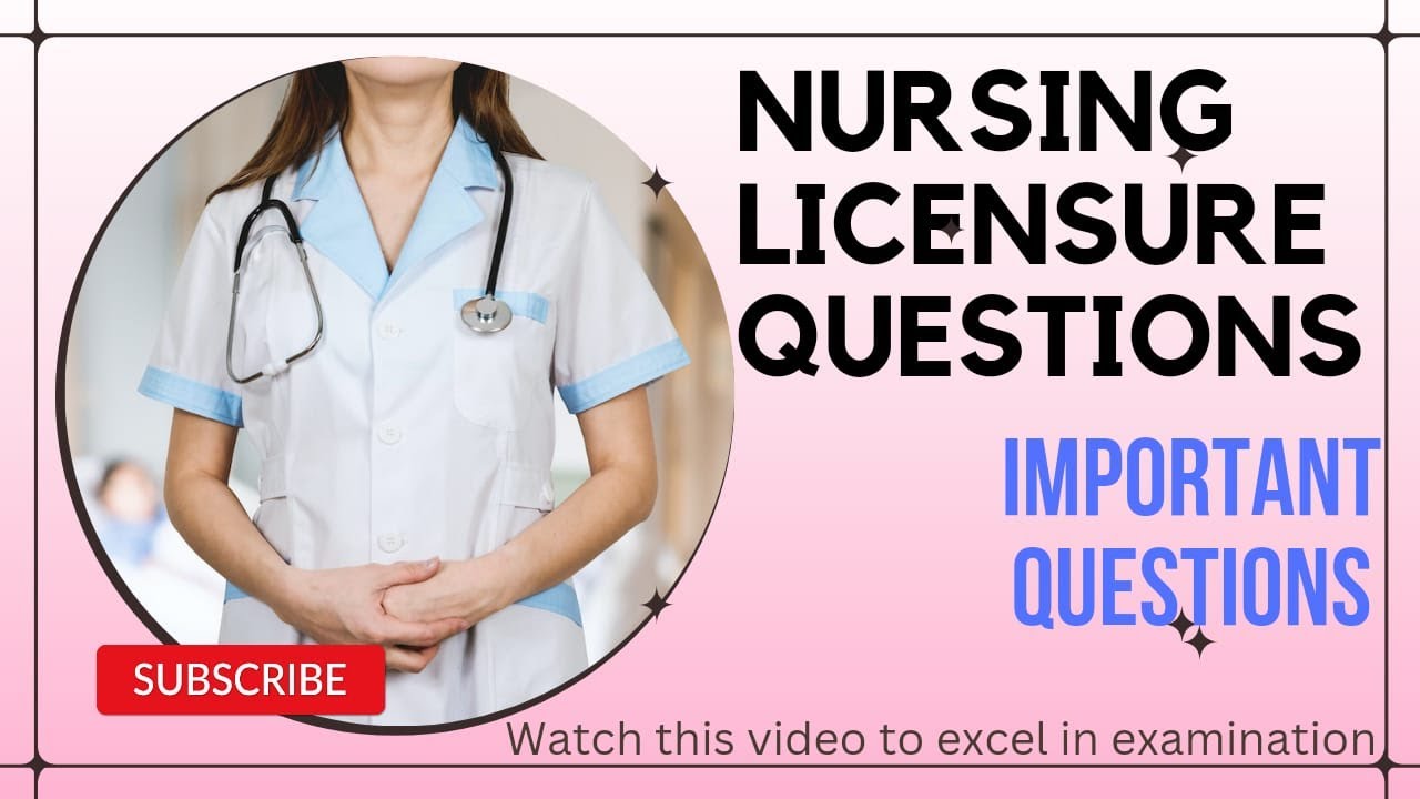 Nursing Licensure Examination Model Questions[Part 9] - YouTube