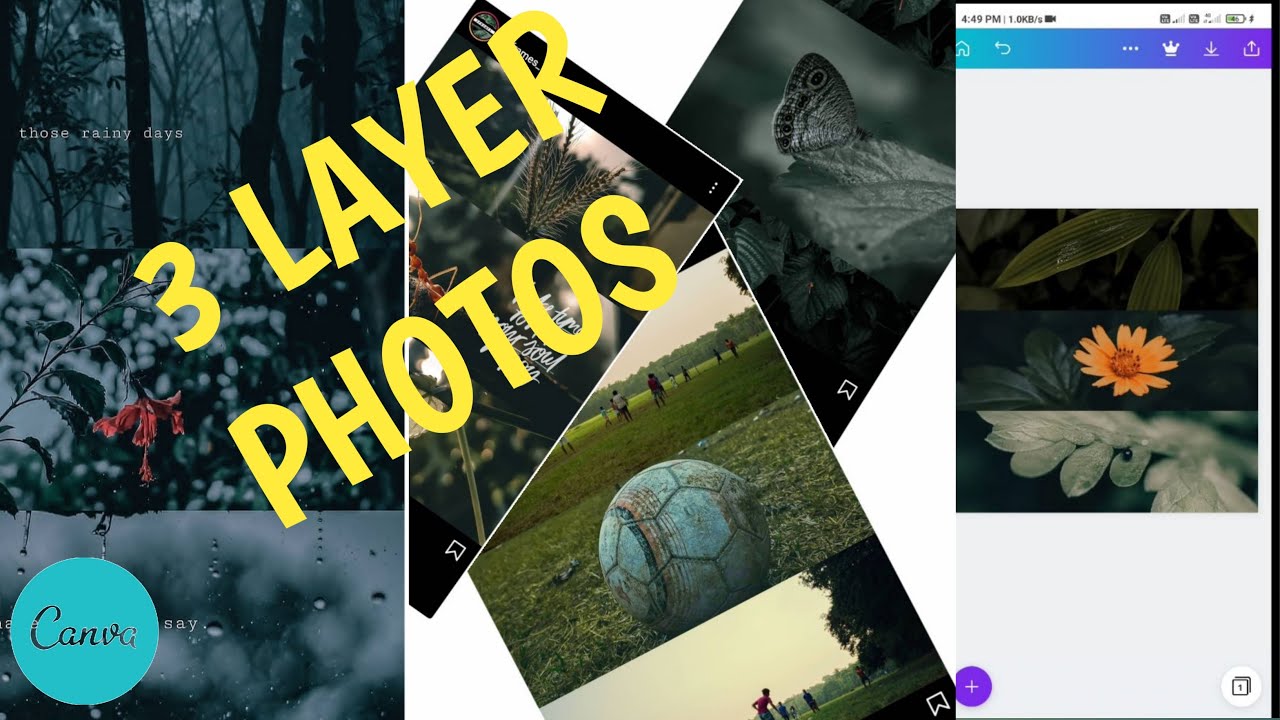 3 LAYER PHOTO . How to make a three layer photos.instagram trending ...