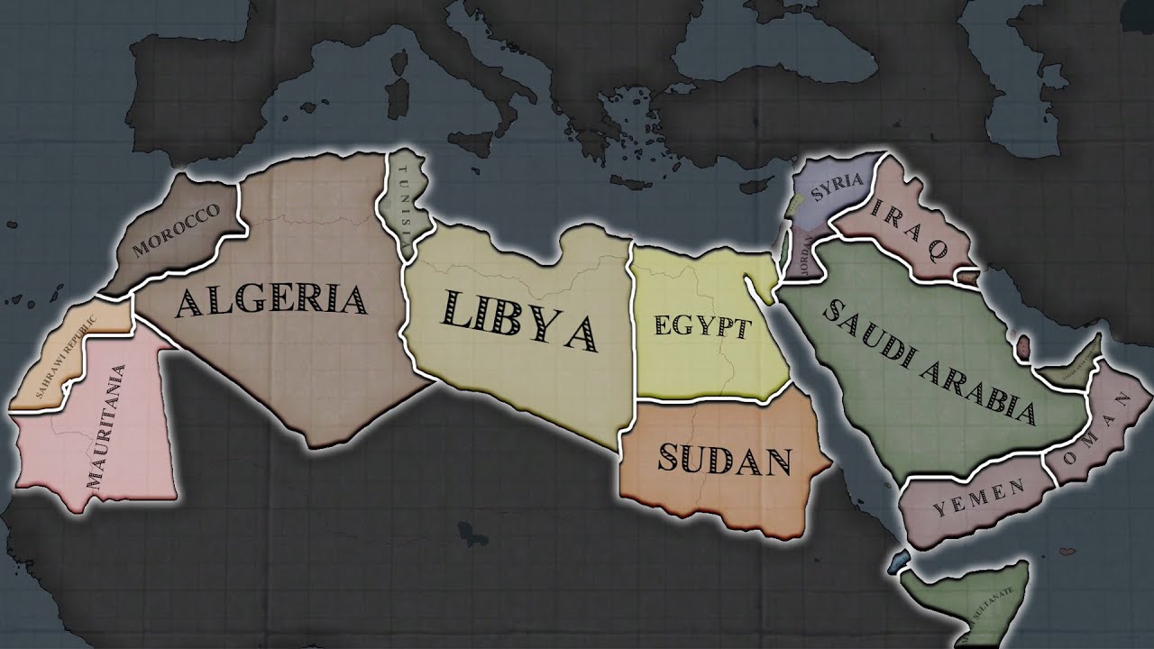 Arab Countries Battle Royale - Hoi4 Timelapse - YouTube
