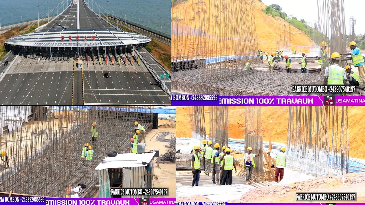 100%TRAVAUX PROJET PONT MODERNE A KINSESO MEILLEUR PONT EN AFRIQUE ...