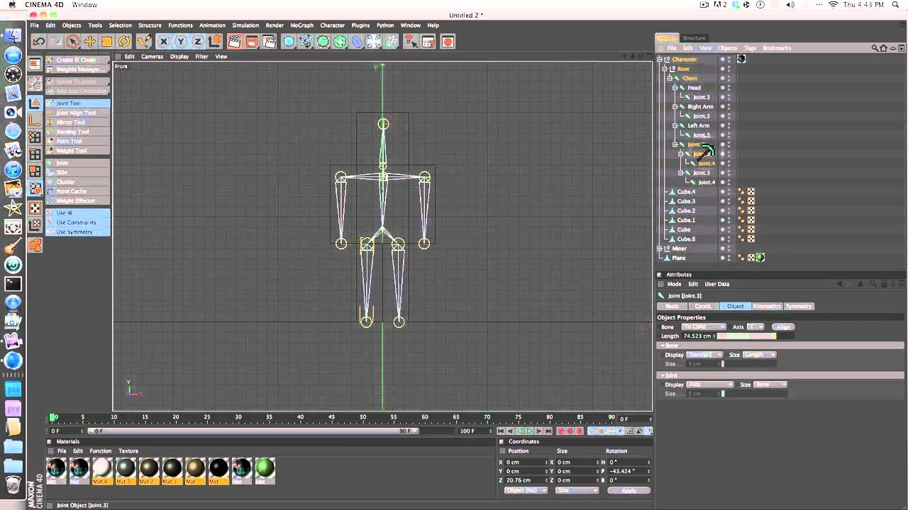 C4D 2| How To Make (Minecraft) Character Move - YouTube
