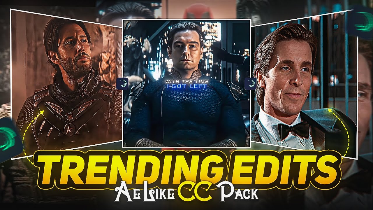 TRENDING EDITS CC PACK - Ae Inspired CC Pack Alight Motion | Alight ...