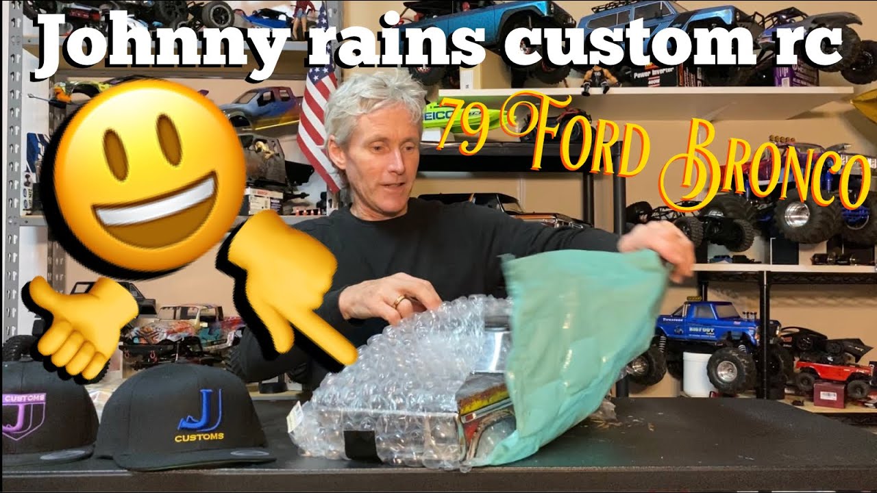 johnny rains custom rc 79 Ford Bronco RC Body Unboxing - YouTube