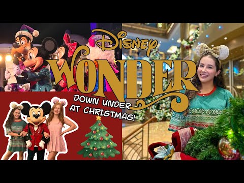 A Festive Day on the DISNEY WONDER DAY 2 | Christmas Cruise New Zealand & Australia