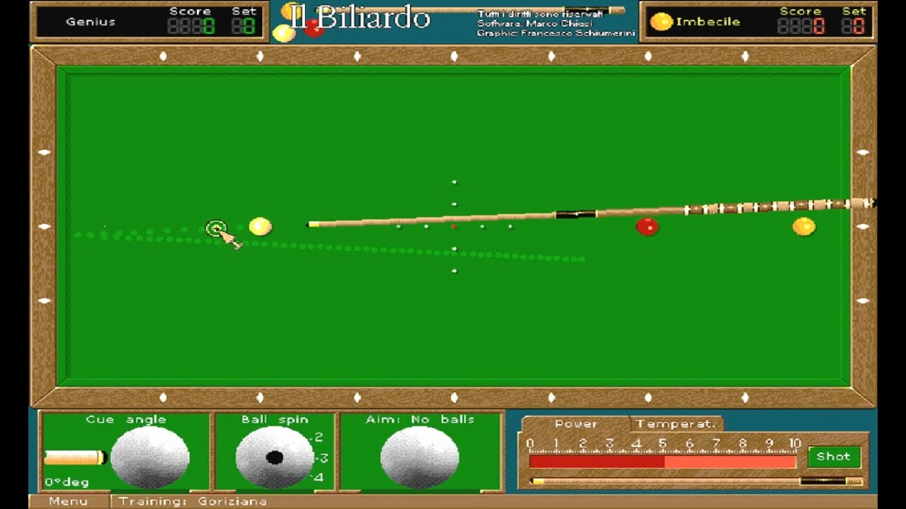 Biliardo v2.2 (Windows game 2002) - YouTube