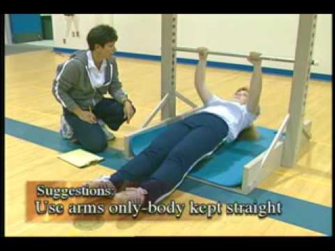 Fitnessgram Modified Pull Up - YouTube