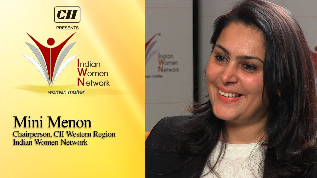 Mini Menon, Chairperson, CII Western Region, Indian Women Network - YouTube