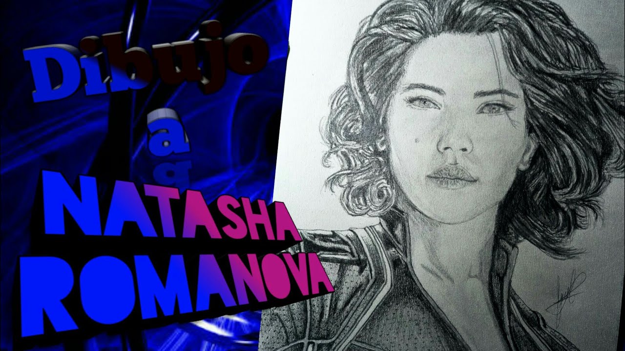 Drawing Natasha Romanova _ Black widow | Joel Arts - YouTube