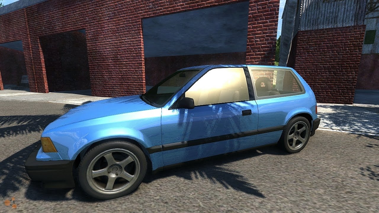 BeamNG DRIVE Alpha - Hatchback at the Industrial Site - YouTube