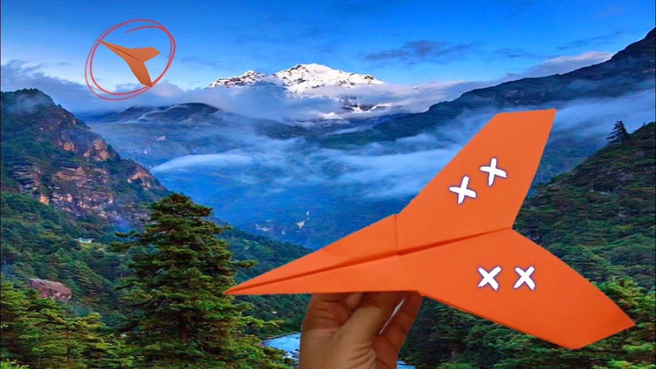 Easy Paper plane that Fly Far || Paper airplane that flies Far ...