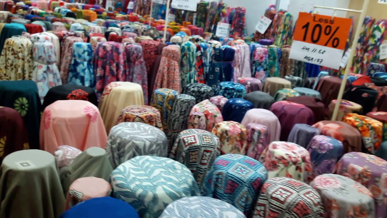 Membeli Kain Di Nagoya Textile - YouTube