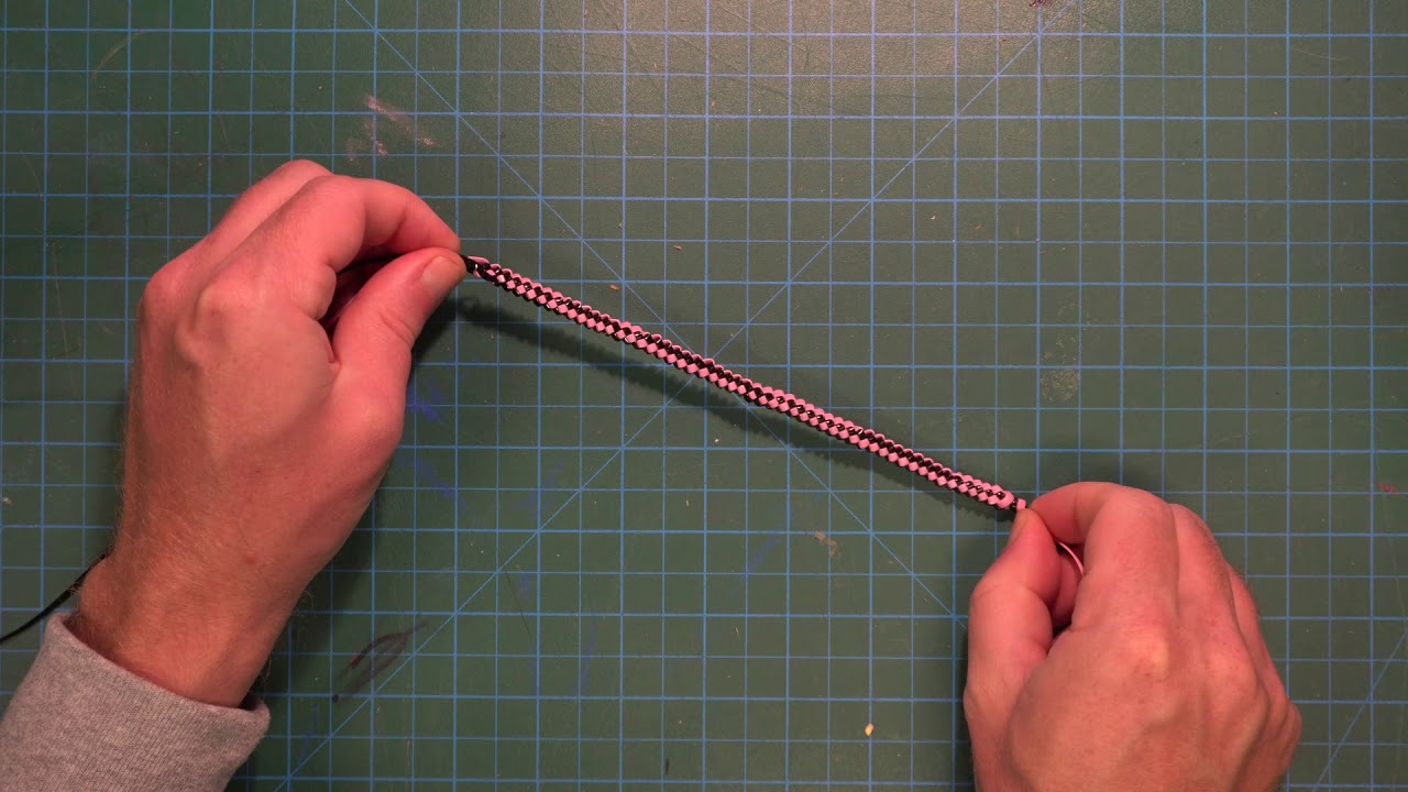 Cobra Stitch With Plastic String - YouTube