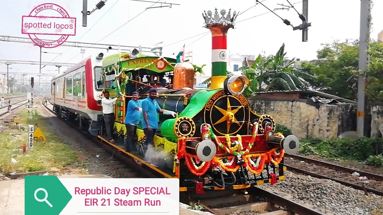 EIR21 Fairy Queen STEAM ENGINE Special run on Republic Day | # ...