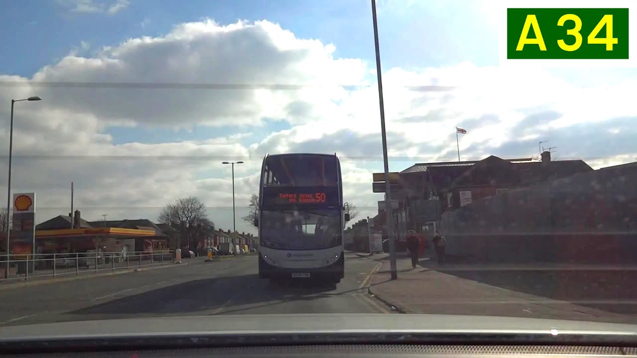 A34 Kingsway, South Manchester (Part 2) - Northbound Rear View - YouTube