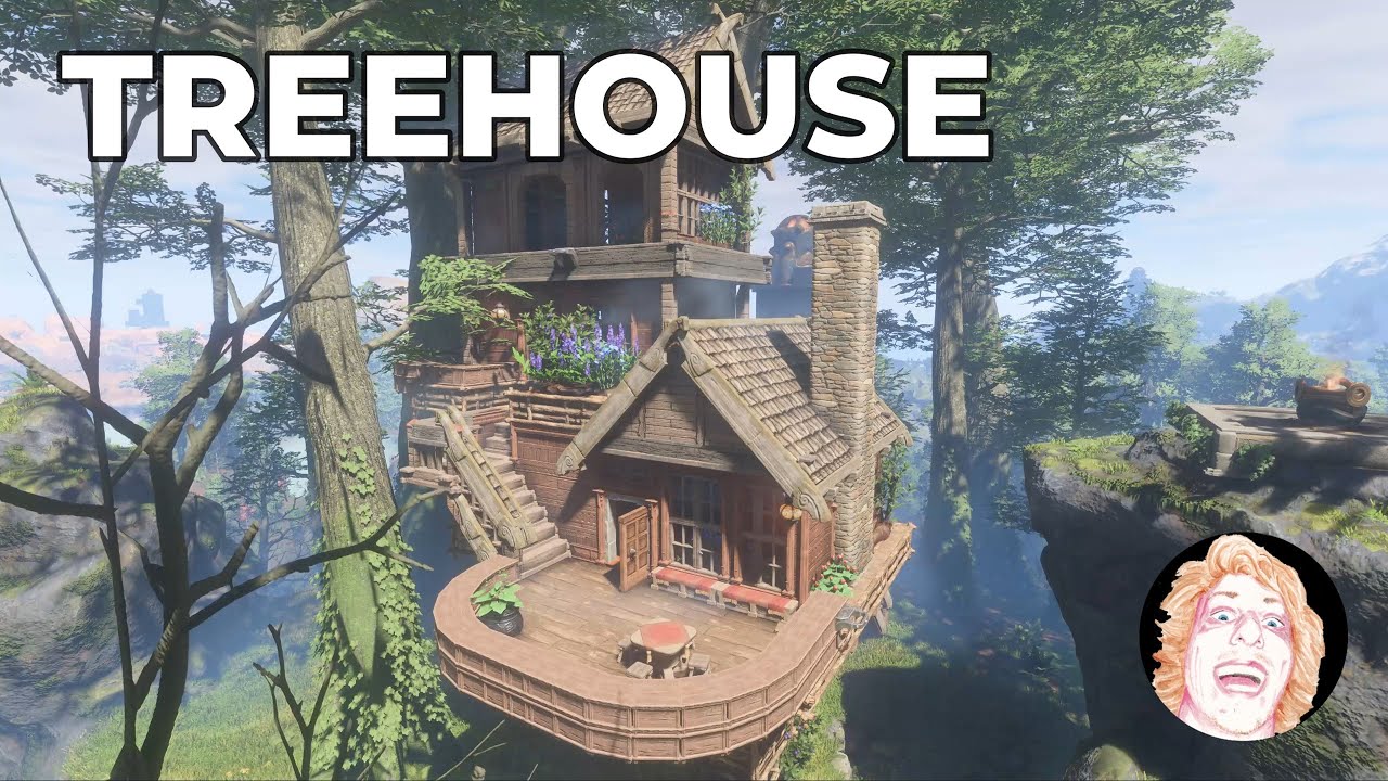 Enshrouded Treehouse Base. Building contest build - YouTube