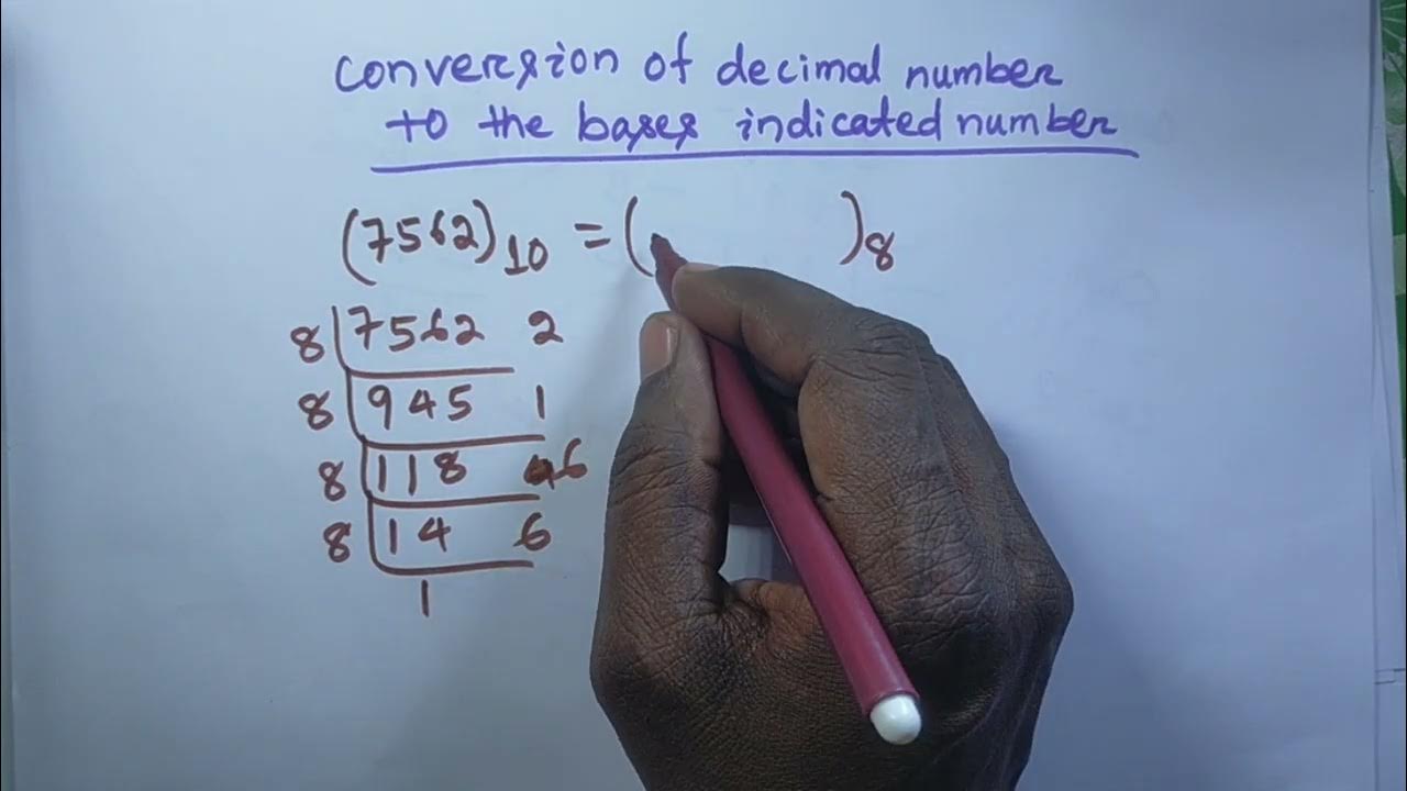 Conversion of decimal number to the given bases indicated number - YouTube