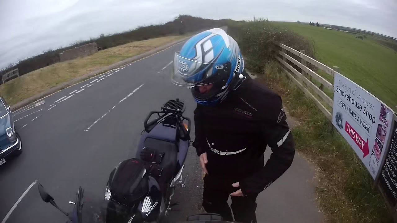 Honda VFR800 x 2. Cockerham Abbey to Arnside, Lancashire. - YouTube