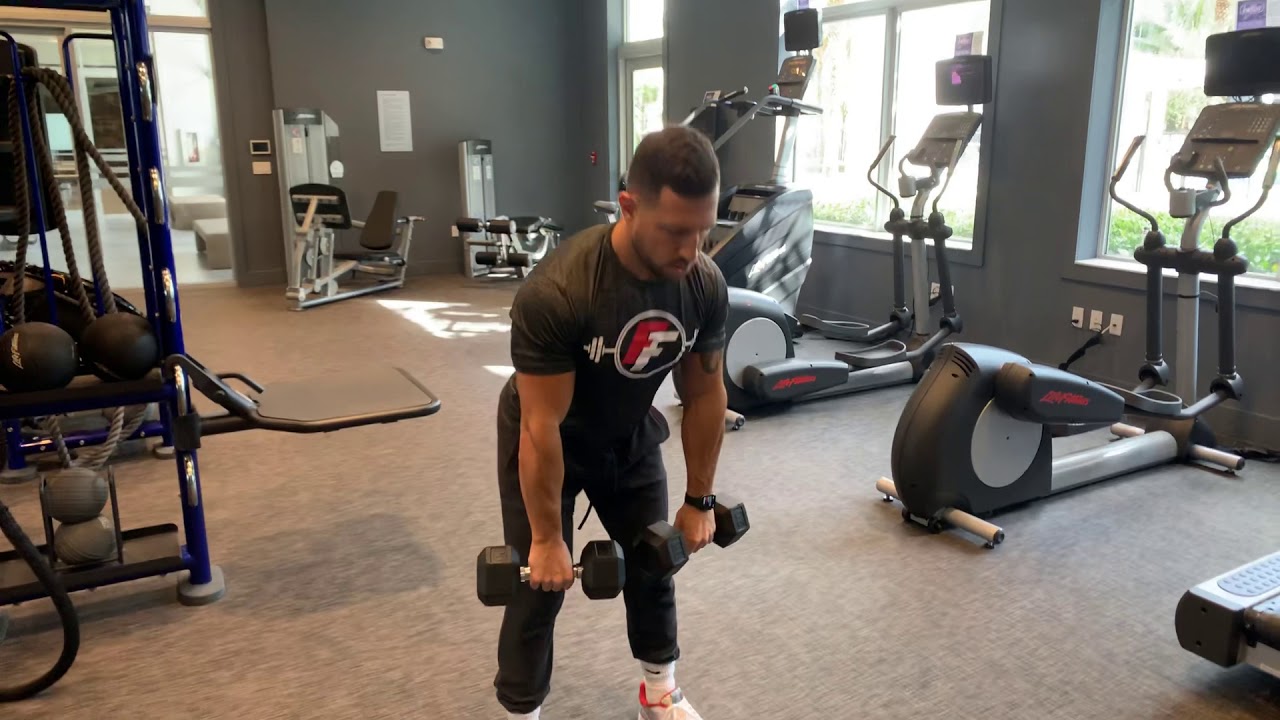 Dumbbell deadlift row - YouTube