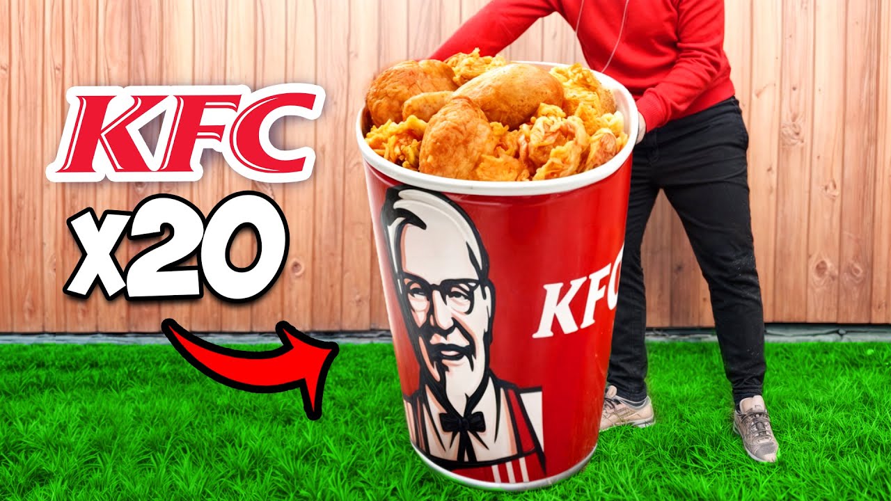 Géant KFC Bucket | Comment fabriquer le plus grand pilon KFC DIY au ...
