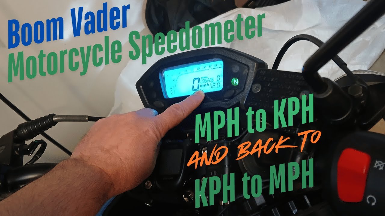 Boom Vader MPH Conversion: KPH to MPH Speedometer Switch (EASY Tutorial ...