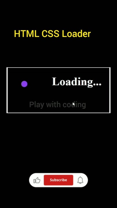 Html Css Loading Htmlcss Htmltutorial Coding Programming Youtube